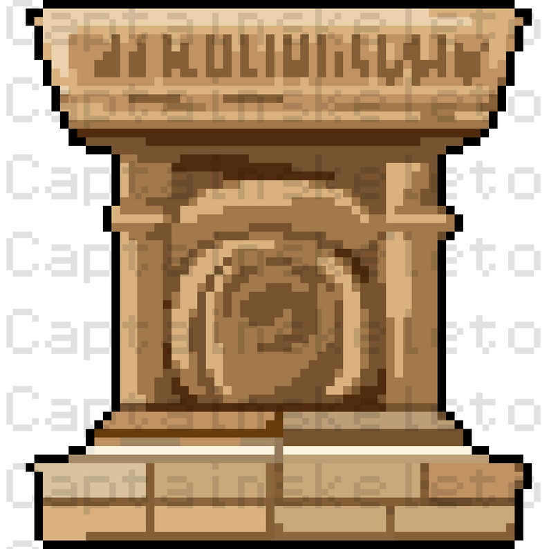 Ancient Greek Temple / Statue assets - Pixelart / Pixel Art sprite ...