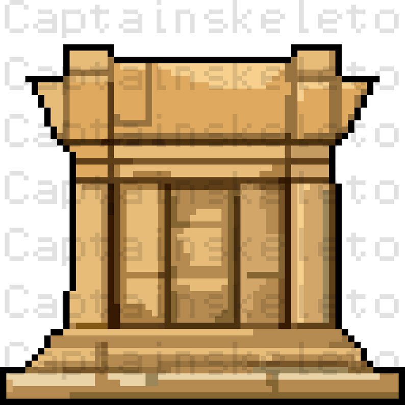 Ancient Greek Temple / Statue assets - Pixelart / Pixel Art sprite ...