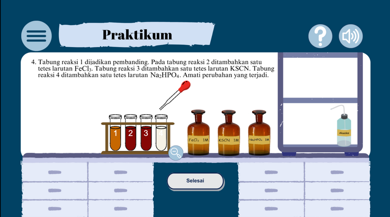 Laboratorium Virtual Pergeseran Kesetimbangan Kimia by educhem