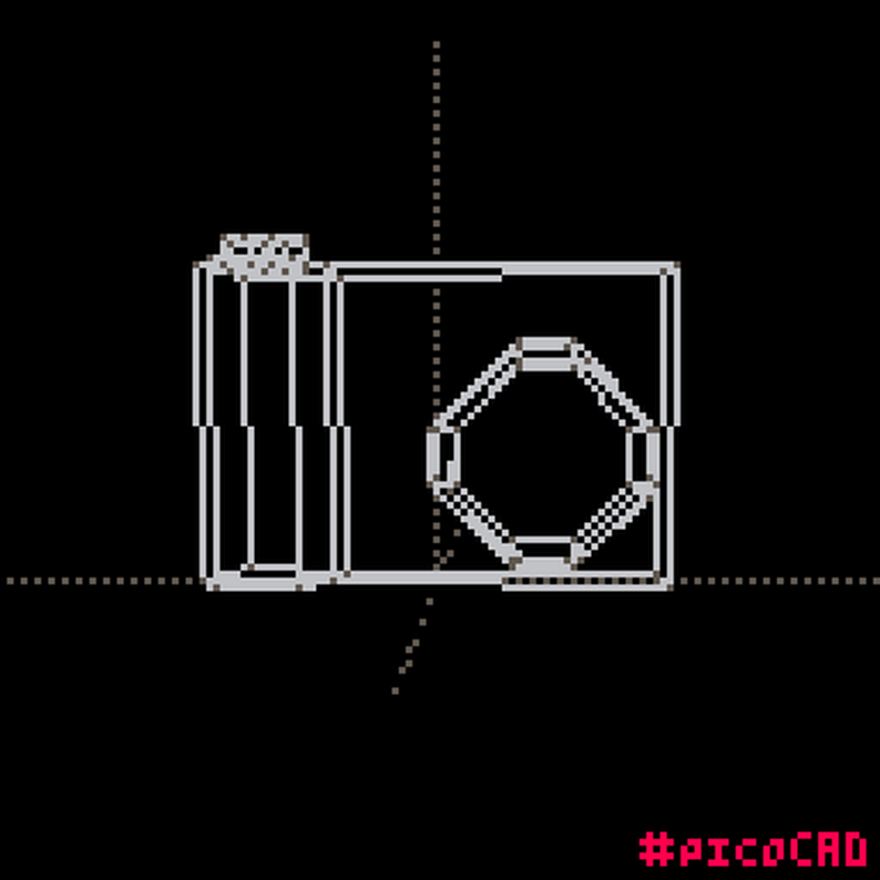 Compact Camera #picoCAD by Milo McCarty