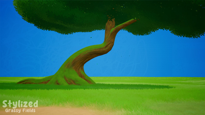 Stylized Grassy Fields Environment - Unreal Engine 5.1+ by iLoveYourFace
