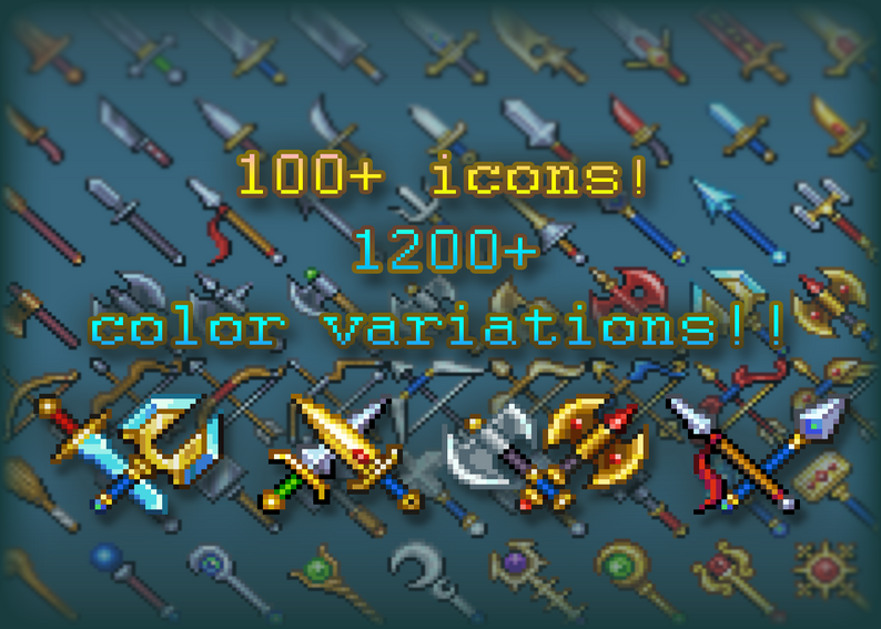 Dusk's Weapon icons (24x24) by Dusk Games