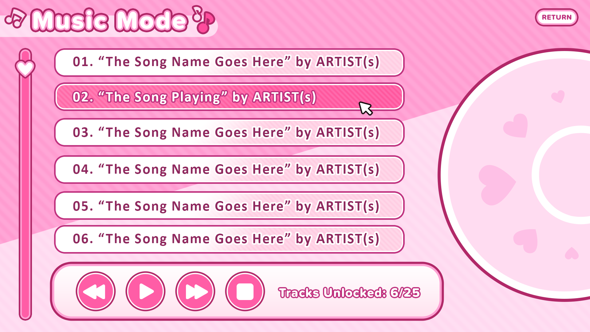 Simple Delights: a pre-made visual novel GUI set by Akira Assets