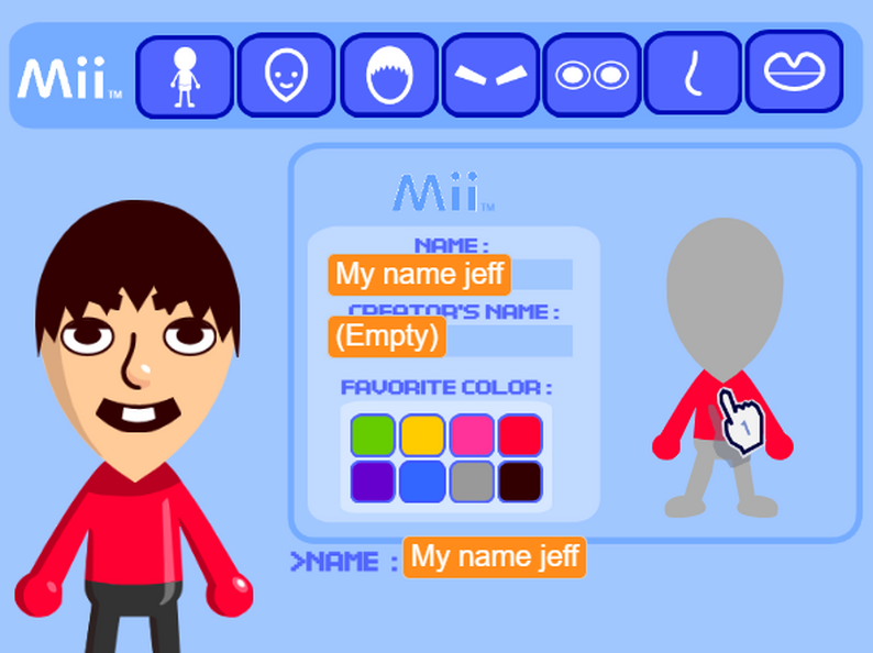 Online Mii Creator by RFGuy