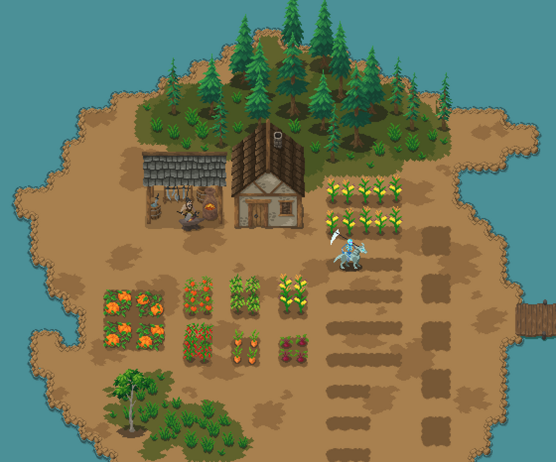 Blacksmith - Top Down Pixel Art Character Assets by sanctumpixel