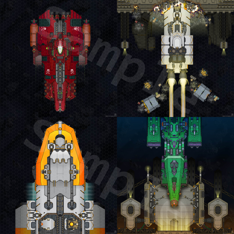 Lancer RPG Battlemaps by Kaffeezombie