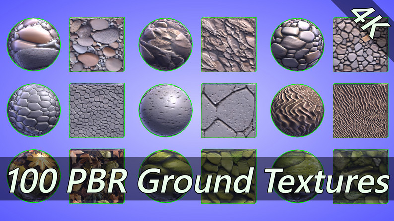 4K PBR Materials: 100 ground materials by CaptainCatSparrow