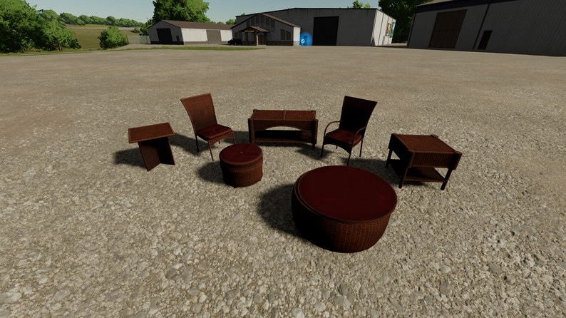 FS22 Wicker Patio Set by Squigglze