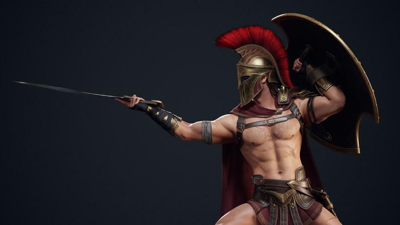 Ryan Reos Girl 12 - Spartan Hoplite by Lil Husky VR