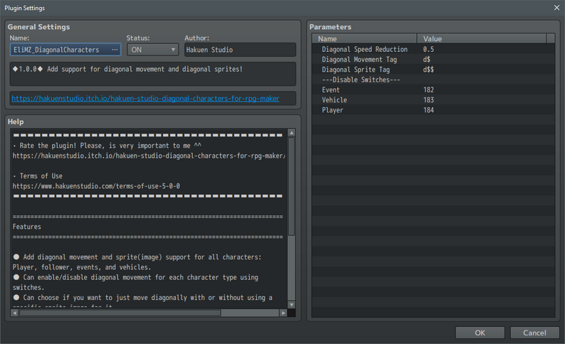 Hakuen Studio Diagonal Characters for RPG Maker MZ by Hakuen Studio