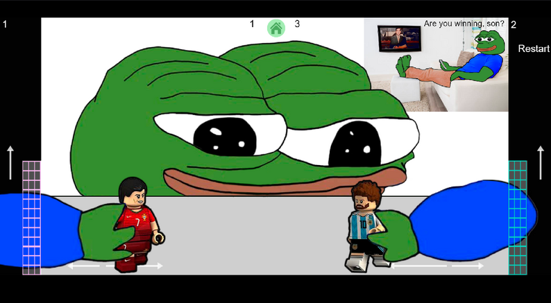 Football Apu Frog by Mitsi