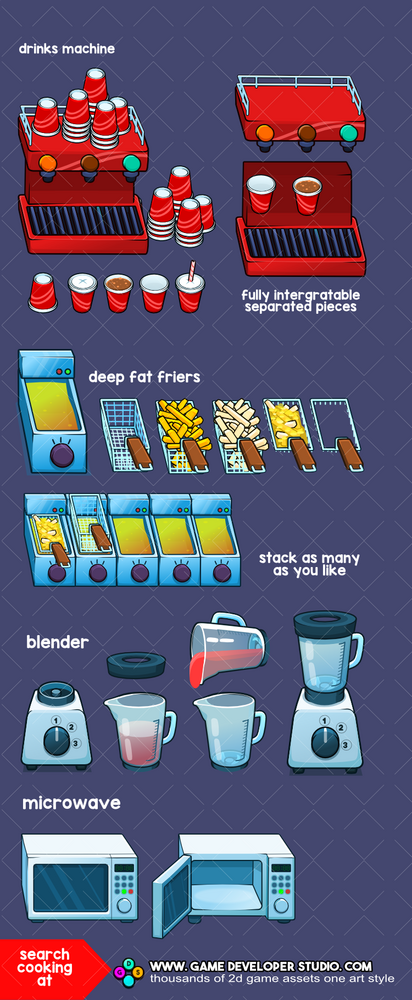 Mega cooking game environment pack by Robert Brooks ...