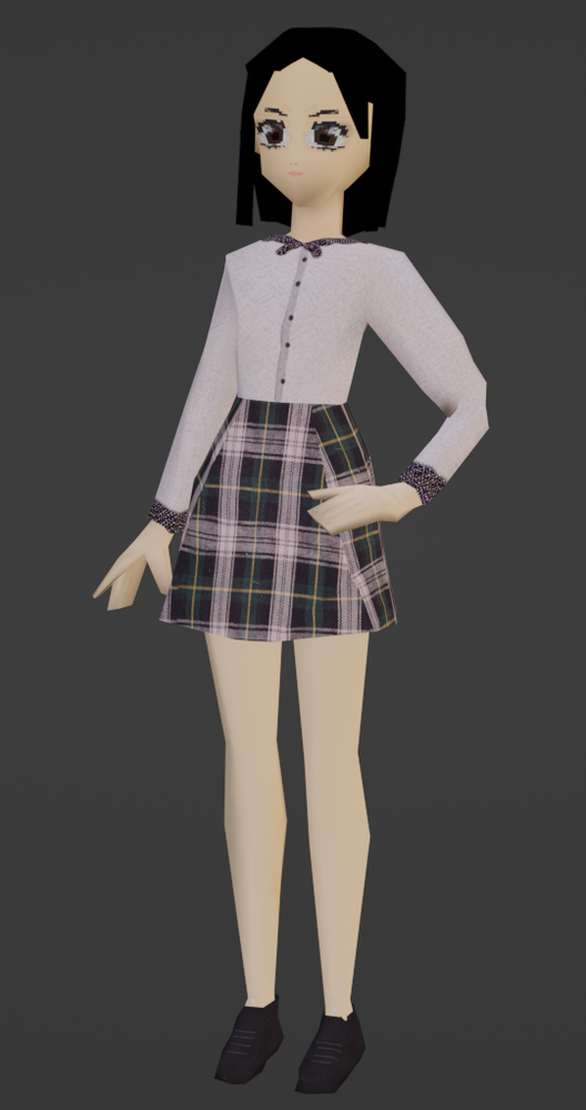 PSX Style Anime Girl (Animated) by MCSTEEG