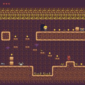 Pixel Platformer Cave Kit by squareaddict