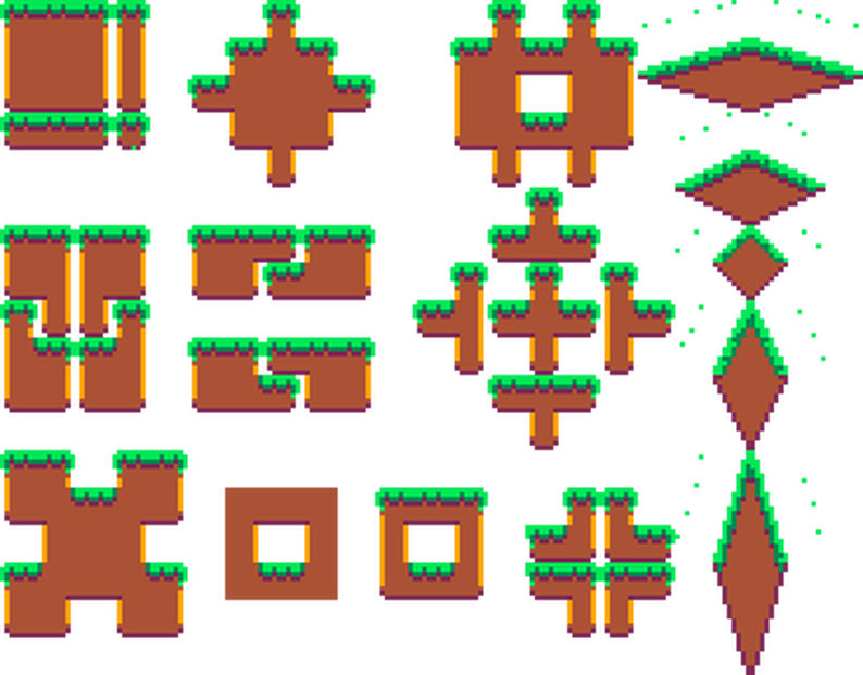 Pico-8 Platformer Assets by FisherG