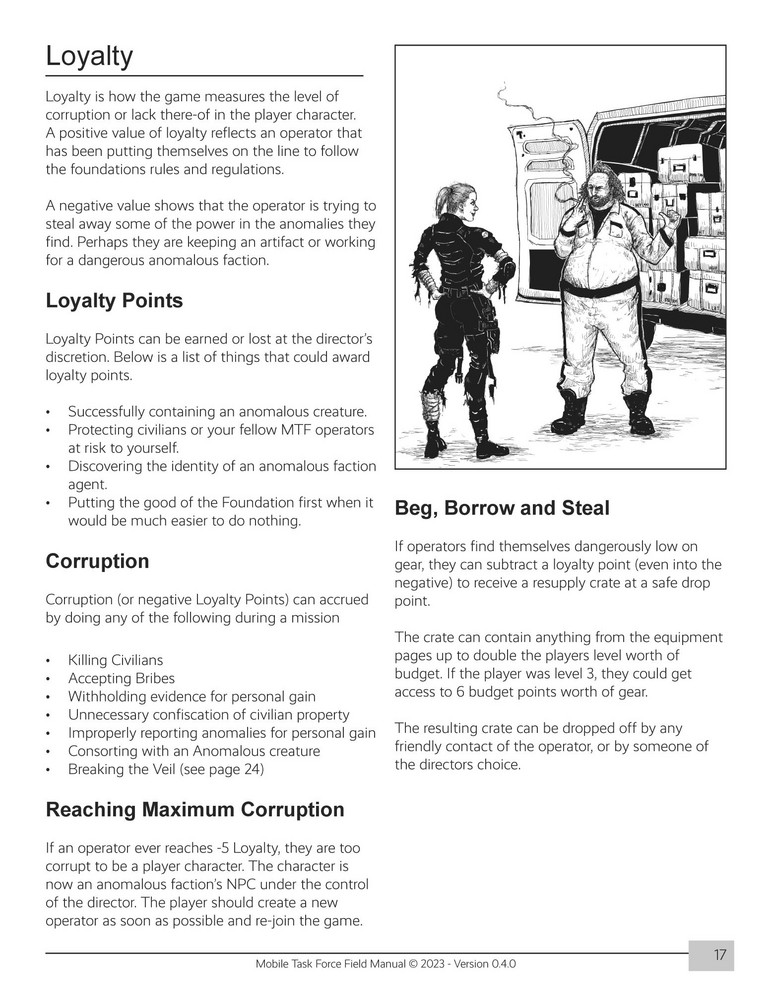 Mobile Task Force RPG (MTF) by Tetra The Artist