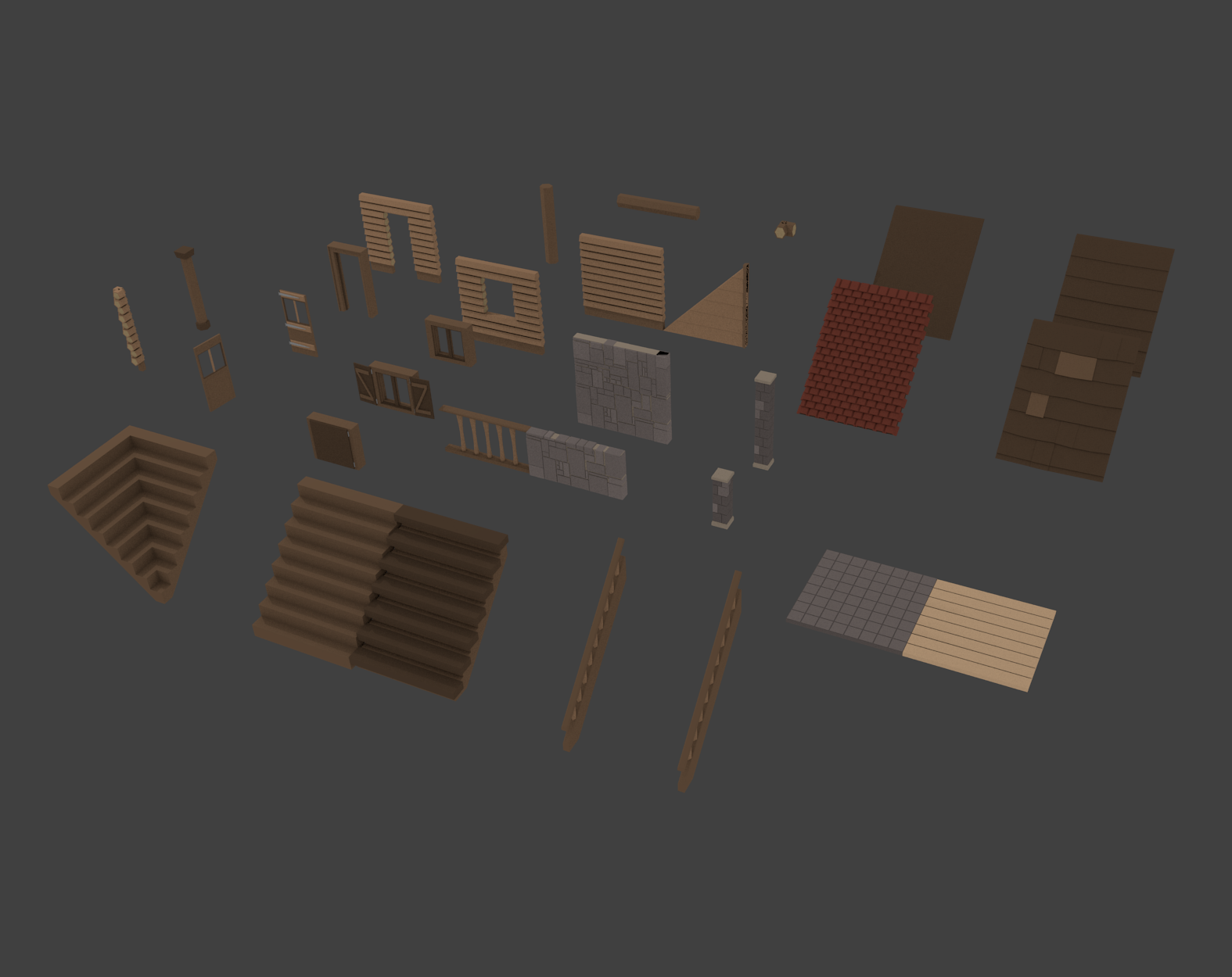 Asset Forge - Log Cabin Pack by Xiszyy