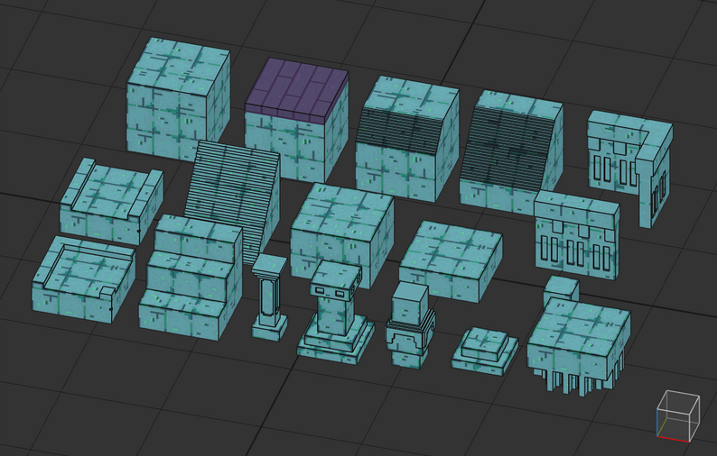 Voxel Asterite Blocks by Xiao Jing
