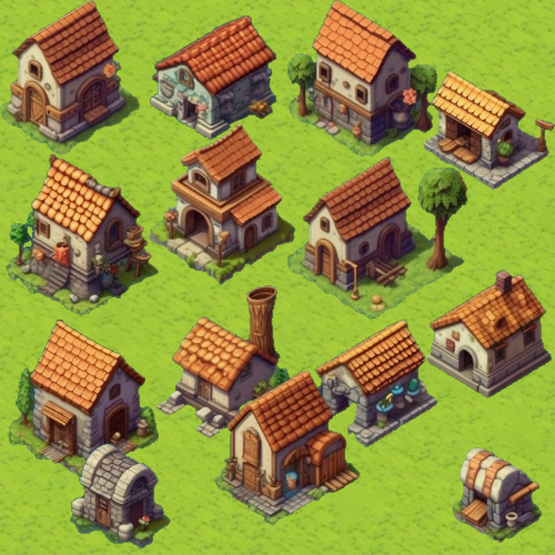 [AI] Free Medieval Village Assets by fairlight1337
