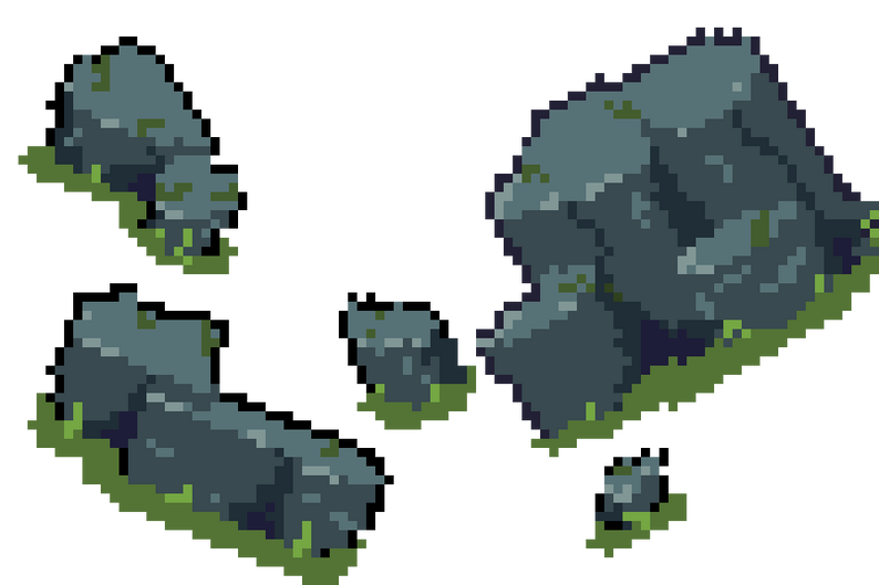 Pixel Art Rocks by inkle
