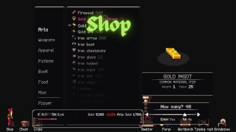 Skyrim-inspired Inventory - For Game Maker Studio 2.3+. Demo free by Hiei