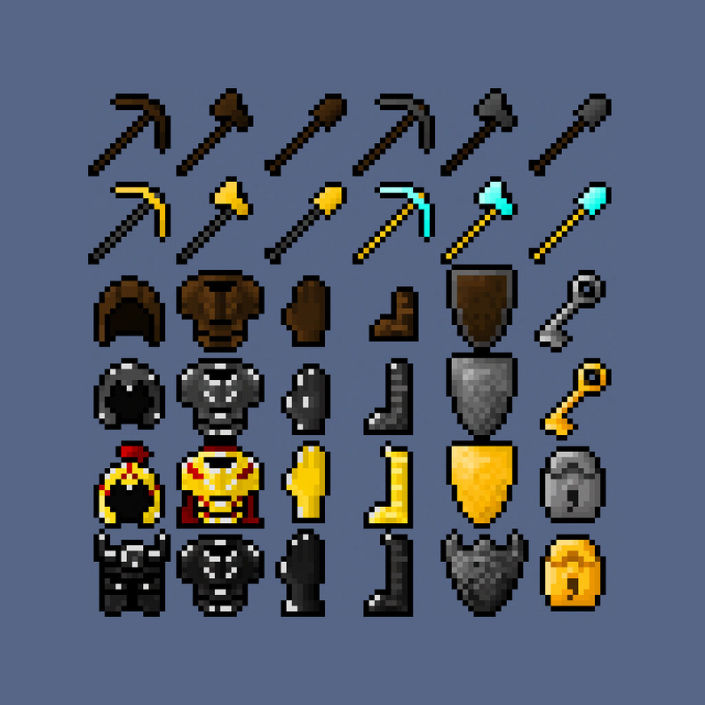 150+ RPG Pixel Art Pack by gabitrombetta