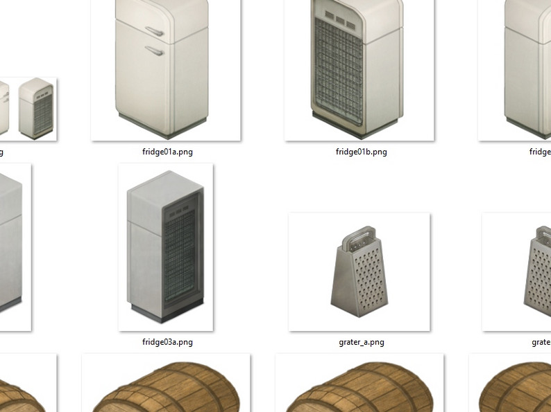 Isometric Kitchen Sprites by jpcu