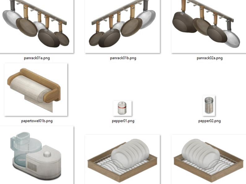 Isometric Kitchen Sprites by jpcu
