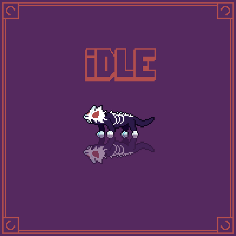 Skull Wolf Pixel art by Atari Boy