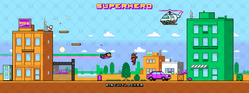 V1.3 - Alternate Palette and Masks - Pixel Superhero Set by biscuitlocker