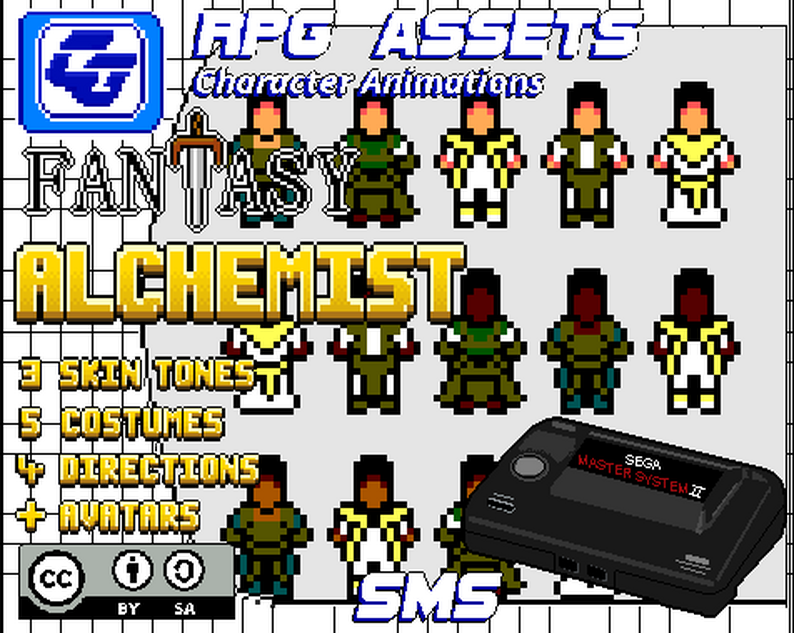 RPG Asset Character 'Alchemist' SMS Male by chasersgaming