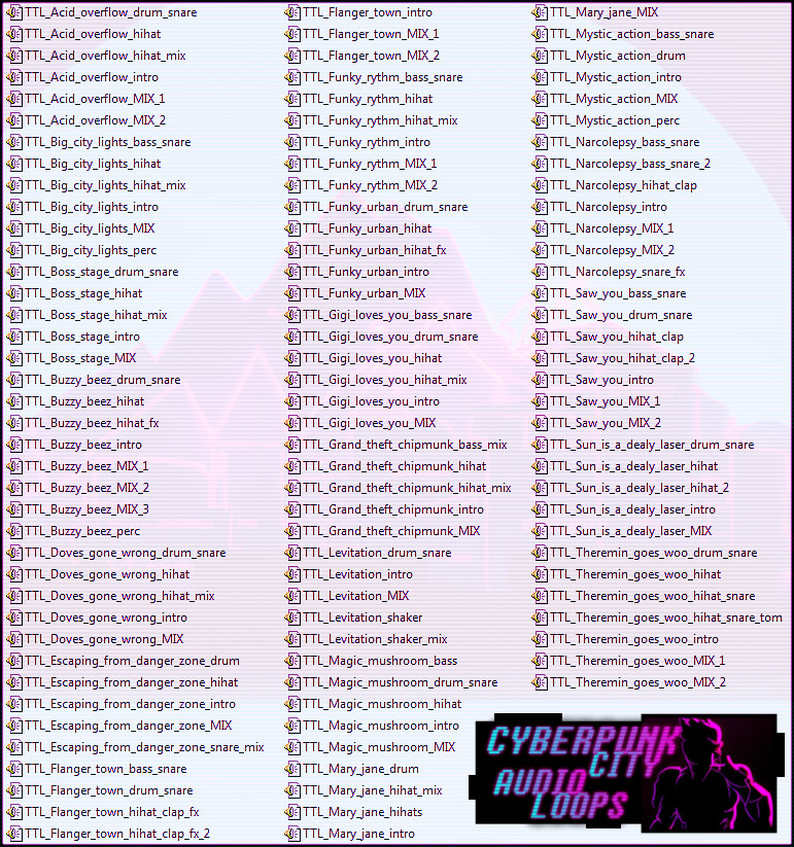 Cyberpunk Trap Style Game Audio (100+ Seamless Loops) by GameSupplyGuy