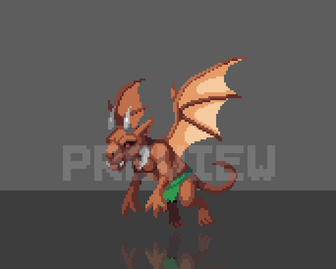 Gargoyle 2D Pixel Art by Mattz Art