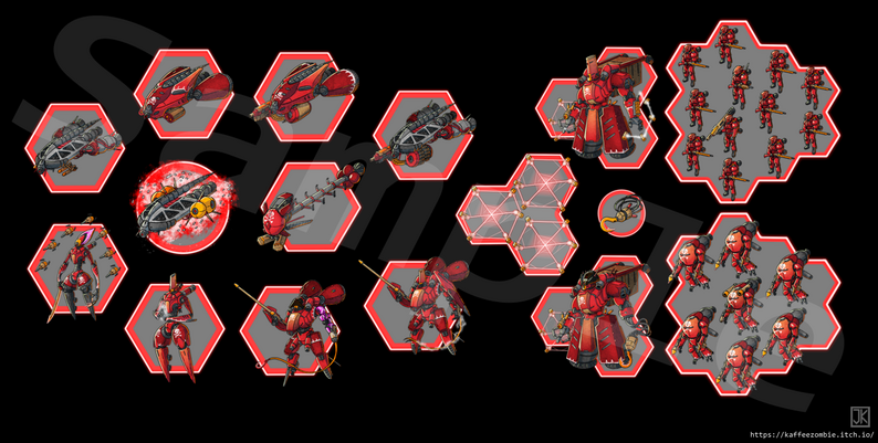 Lancer Mech Tokens by Kaffeezombie