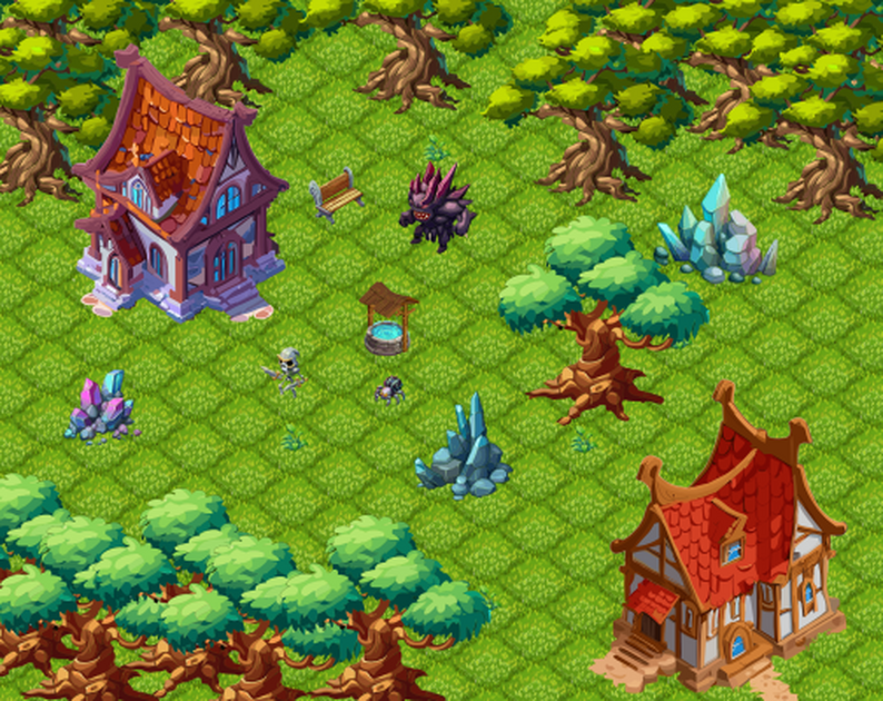 Free Isometric Tileset CC0 For Prototyping by The Outlander