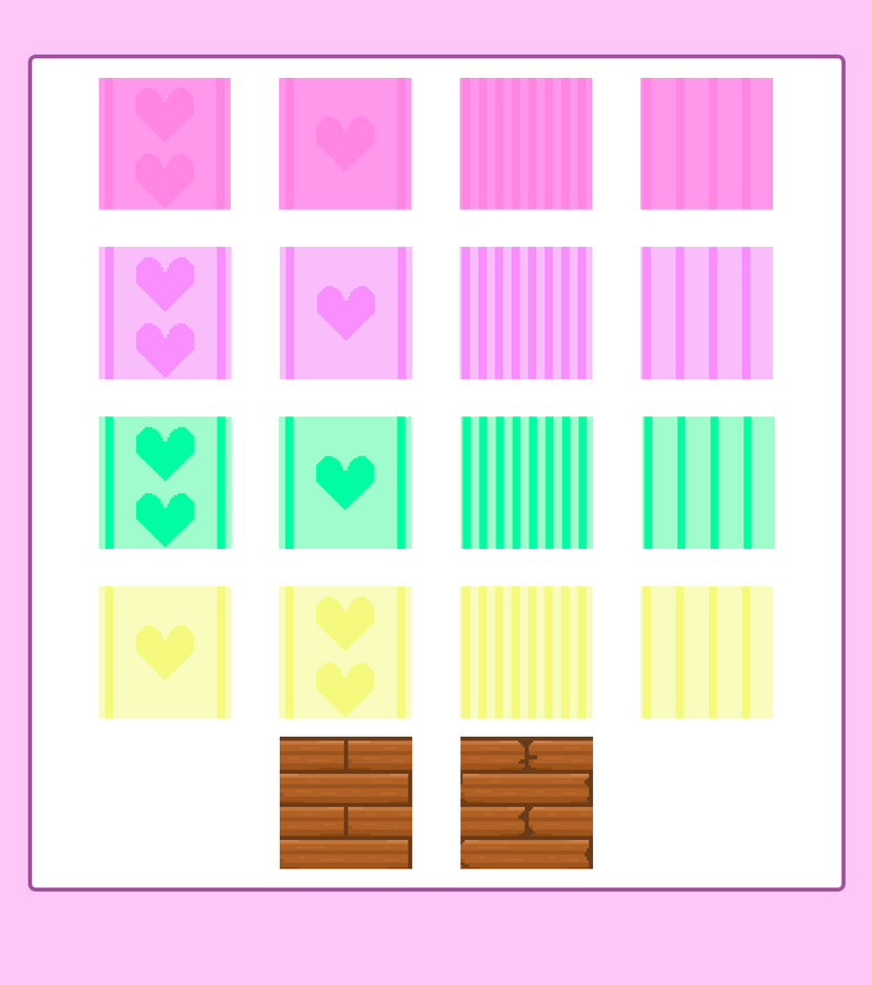Pixel Walls and Floor (64x64 and 128x128) by Leatherplaid
