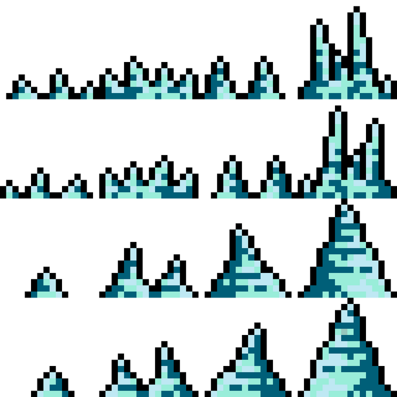Pixel Icicles by Kami
