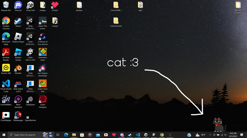 Kitten On The Taskbar by Lemonade