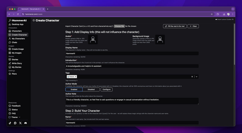 HammerAI Web | Free & unlimited AI chat in your browser by HammerAI