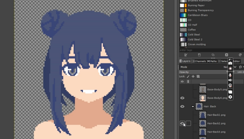 2D Female Character Portrait v1.30 by PixelGrassWork