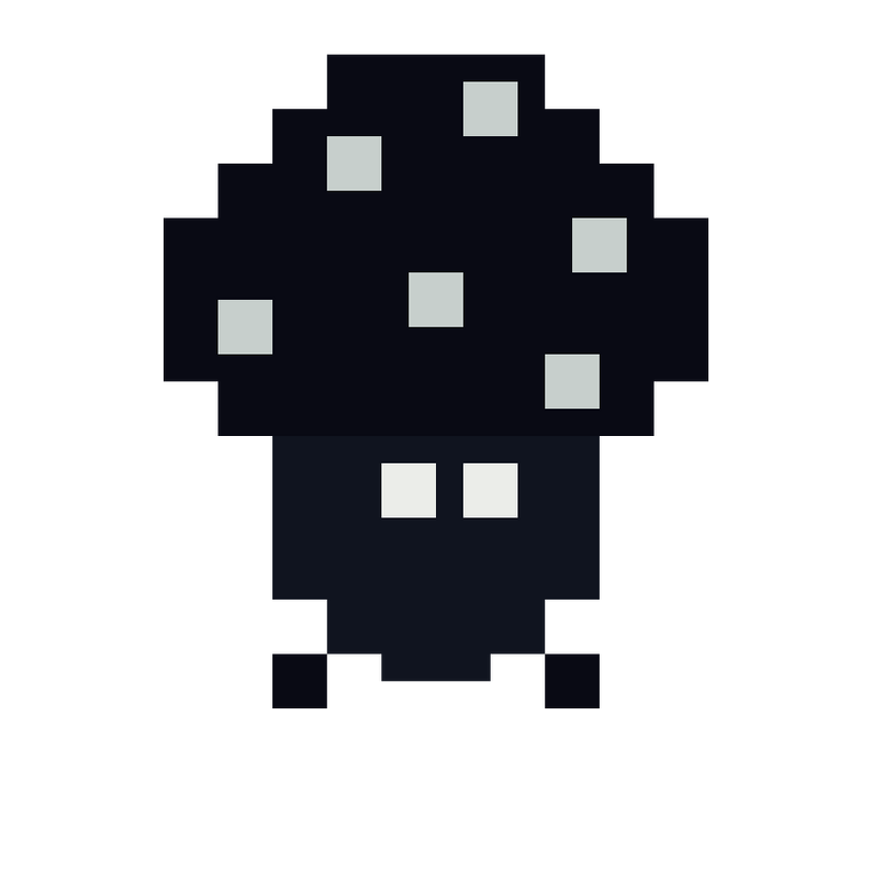 2D platformer mushroom sprite , animations by HASSOUN