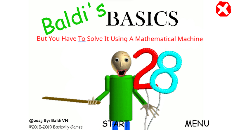 Baldi's Basics But You Have To Solve It Using A Math Machines by Baldi ...