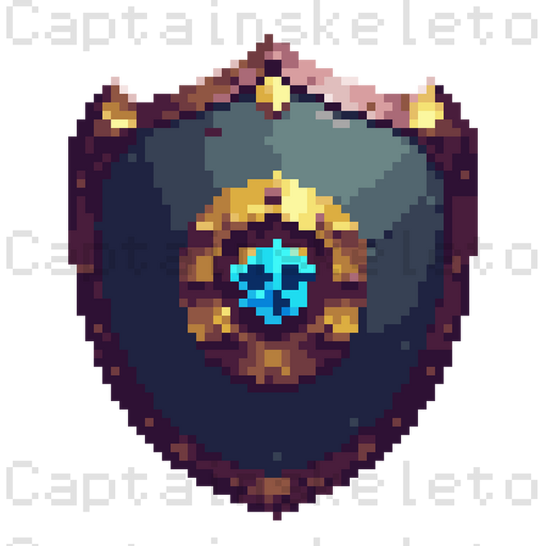 24 Fantasy Shields Assets V2 - Pixelart / Pixel Art sprite shield Pack ...