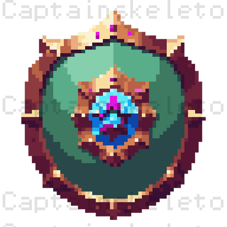 24 Fantasy Shields Assets V2 - Pixelart / Pixel Art sprite shield Pack ...