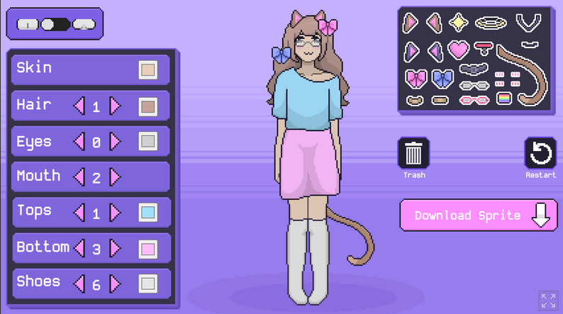 Pixel Character Creator by Welcome_to_heaven