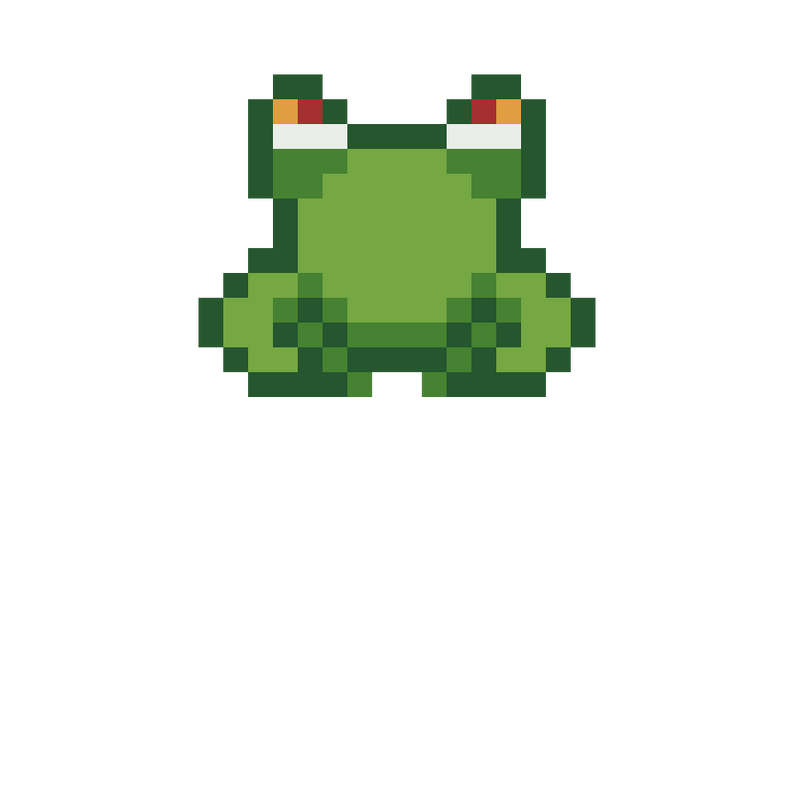 Top-down frog sprite and animations by HASSOUN