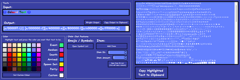 Terraria Chat Formater by Crawdad105