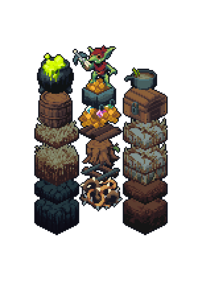 Goblin Camp Isometric Assets by philtacular