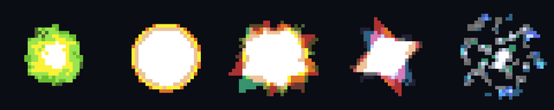 Pixel Art Magic Projectile Effects by GandalfHardcore