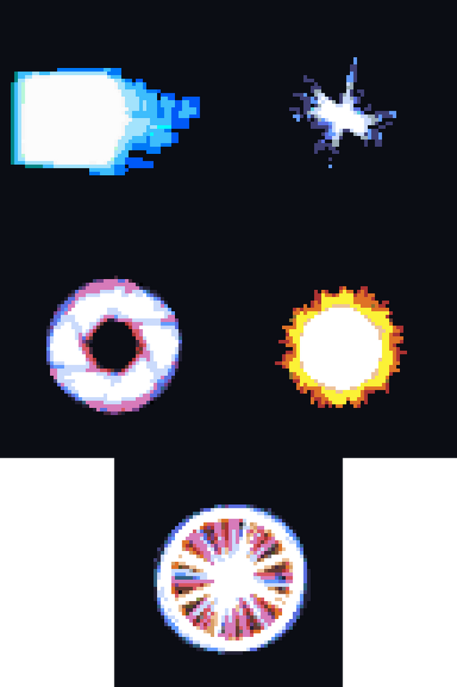 Pixel Art Magic Projectile Effects by GandalfHardcore